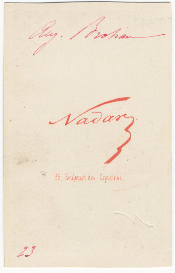 Augustine BROHAN par Nadar - Tirage original : selectionphoto.com